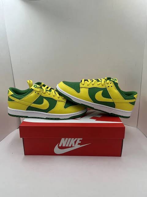 NIKE DUNK LOW RETRO YELLOW GREEN, Men's Fashion, Footwear, Sneakers on ...