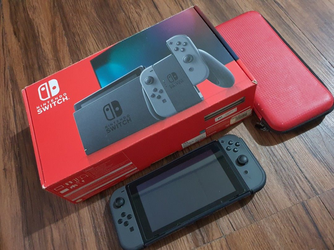 Nintendo switch V2 complete set lots of aaa games, Video Gaming, Video ...