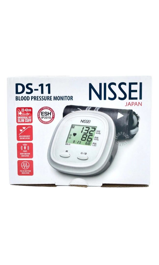 Nissei Blood Pressure Monitor DS-11, Health & Nutrition, Health ...