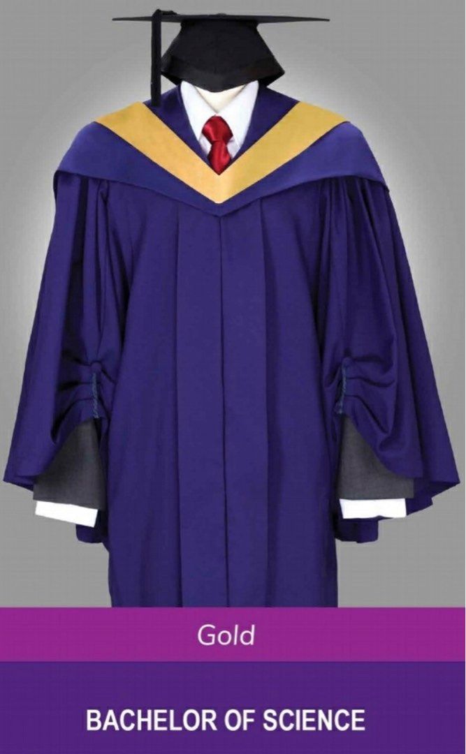 NUS Bachelor of Science Graduation Gown (Worn once), Men's Fashion ...