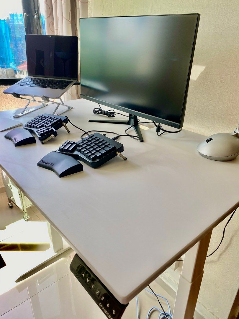 Omnidesk PRO Adjustable Office Table, Furniture & Home Living ...