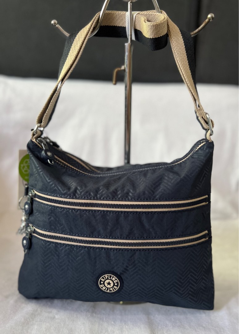 Original Kipling Alvar Crossbody Bag (Endless Embossed Blue) on Carousell
