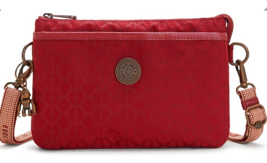 Original Kipling Riri Crossbody Bag (Signature Red), Women's Fashion ...
