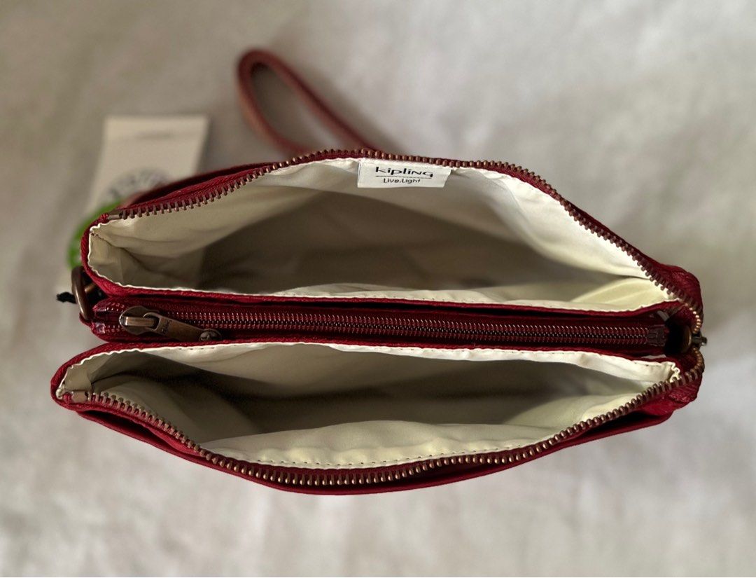 Original Kipling Riri Crossbody Bag (Signature Red), Women's Fashion ...