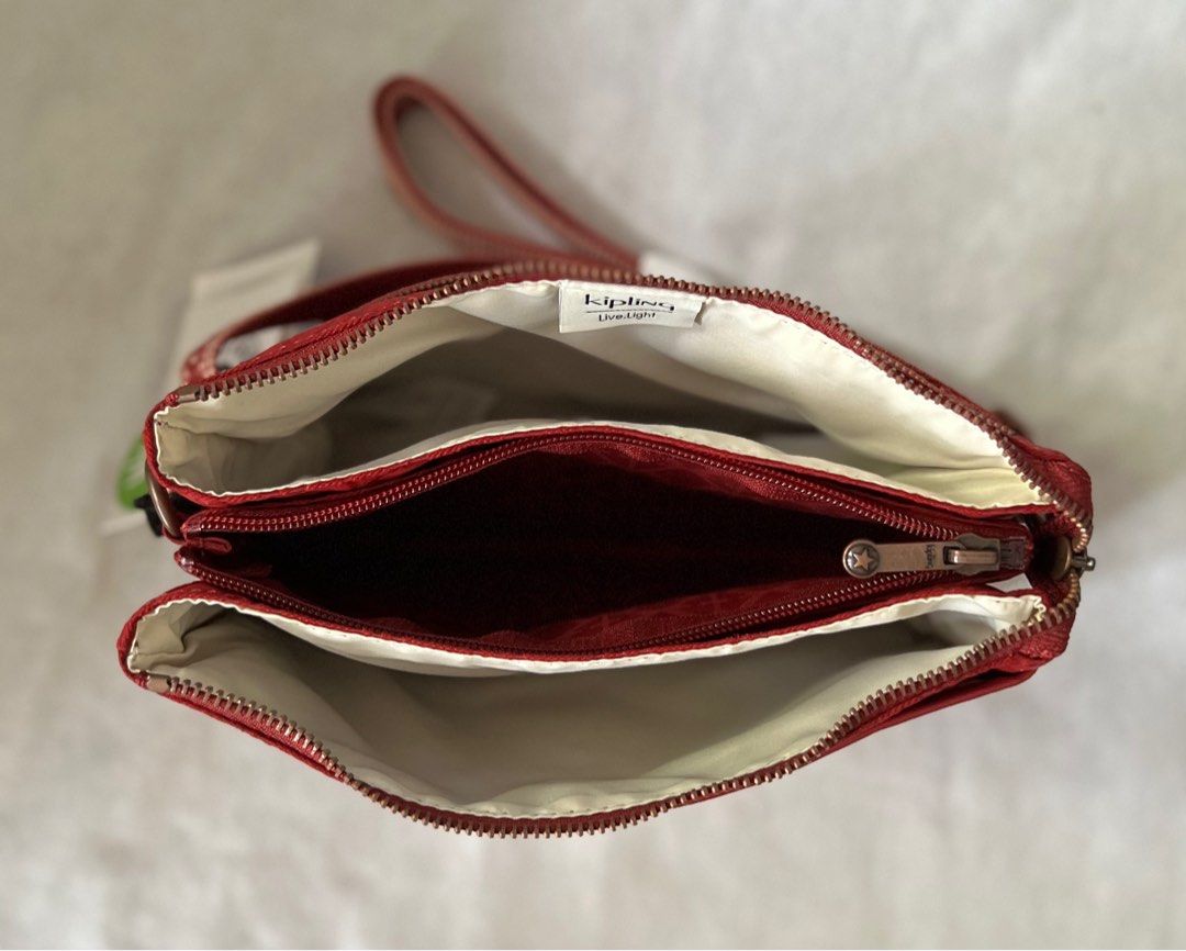 Original Kipling Riri Crossbody Bag (Signature Red), Women's Fashion ...