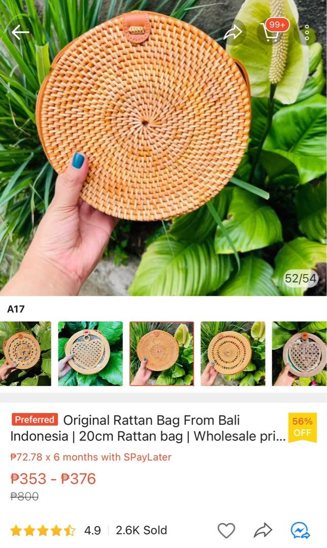 Original Rattan Bag from Bali, Indonesia on Carousell