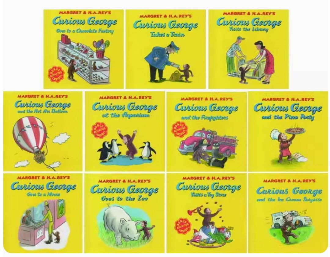 Original The New Adventures of Curious George (11 Books), Hobbies ...