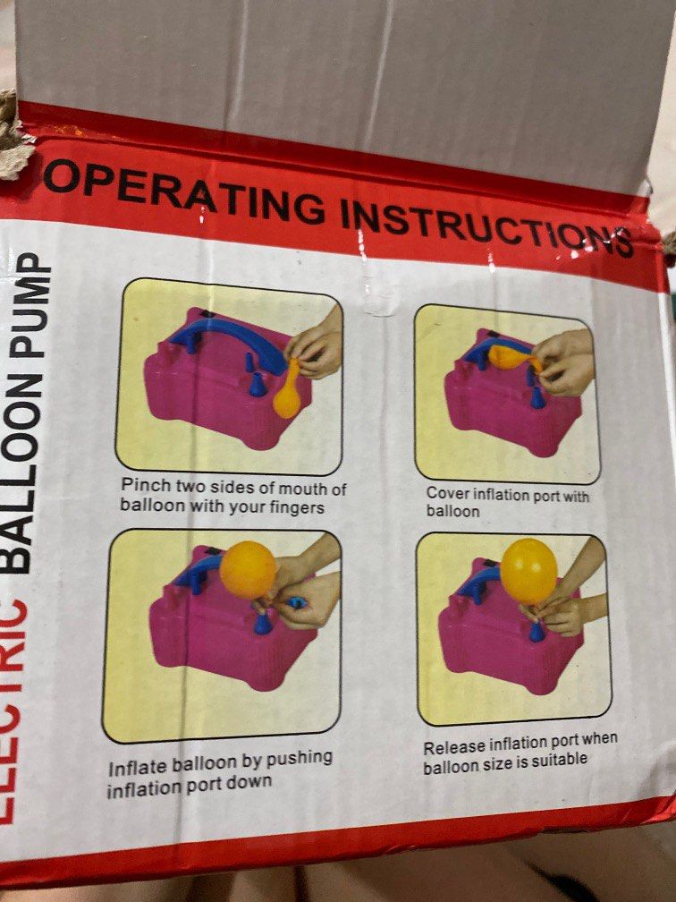 Party Woo big balloon pump model: 73005, Hobbies & Toys, Stationery ...