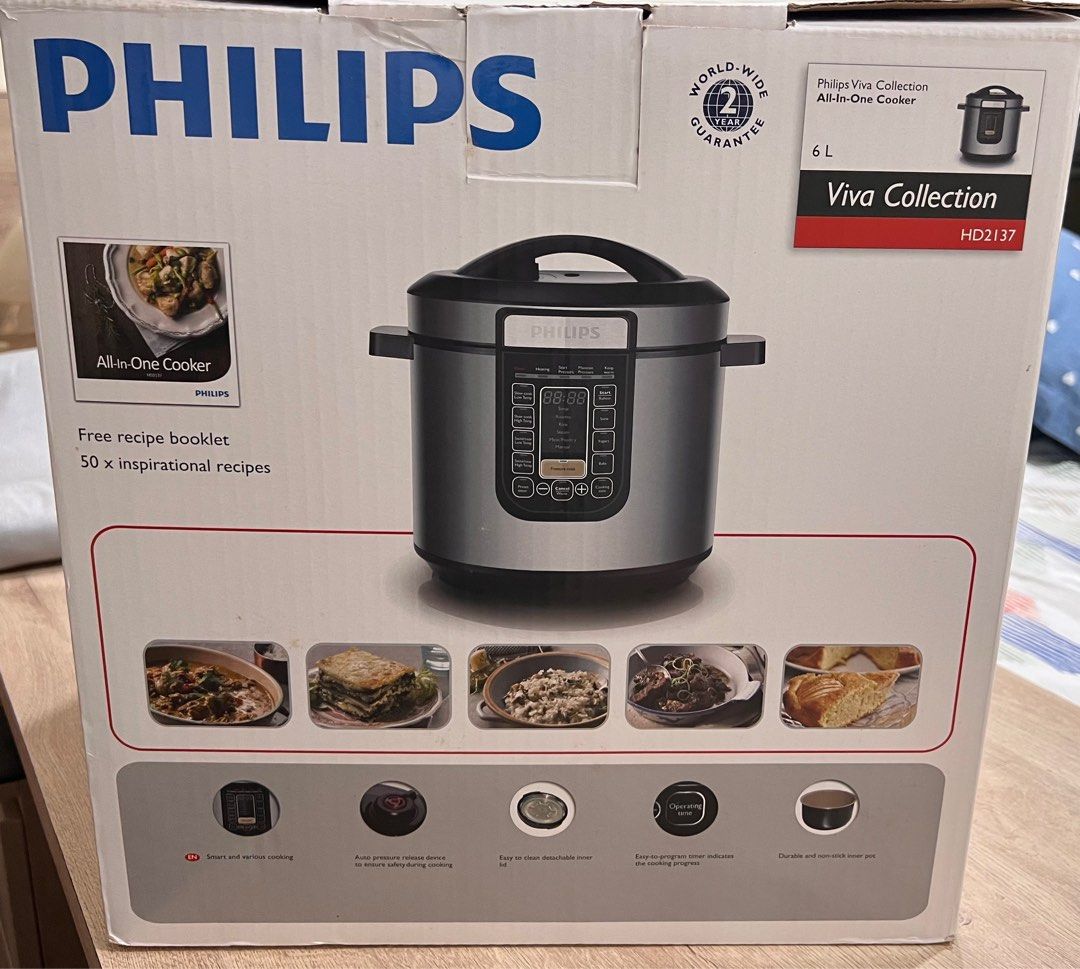 Philips VIVA Collection All In One Cooker HD 2137, TV & Home Appliances ...