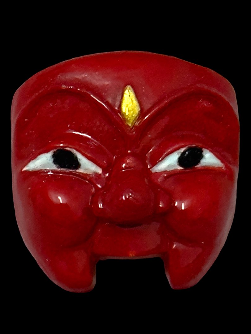 Phra Pan Boon Roon Setti Mei (Red Face) (#617) (Star Code) with holy ...