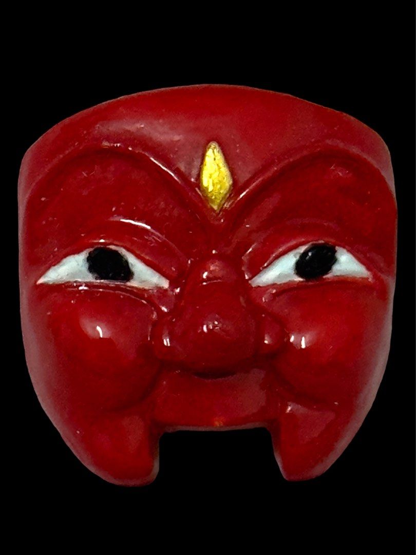 Phra Pan Boon Roon Setti Mei (Red Face) (#617) (Star Code) with holy ...