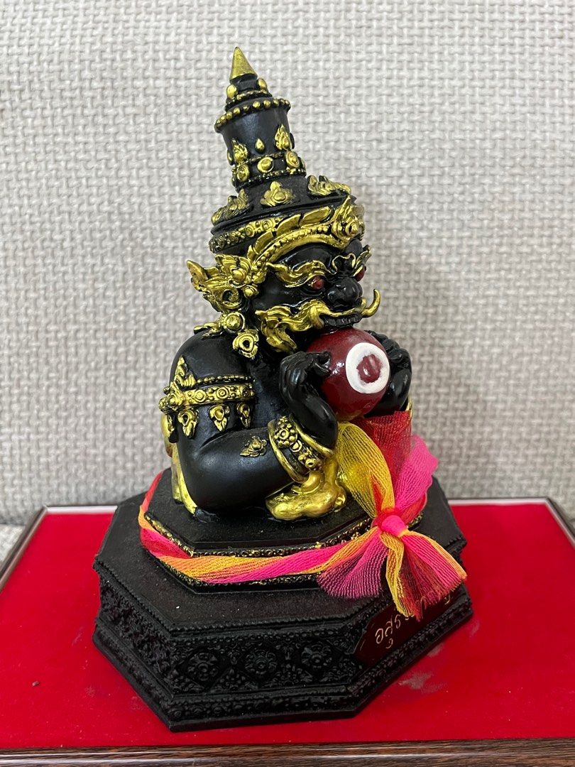 Phra Rahu Lap 5” Bucha Be2550 Master Kom Wet Lap 5” Base 6” Height 8 ...