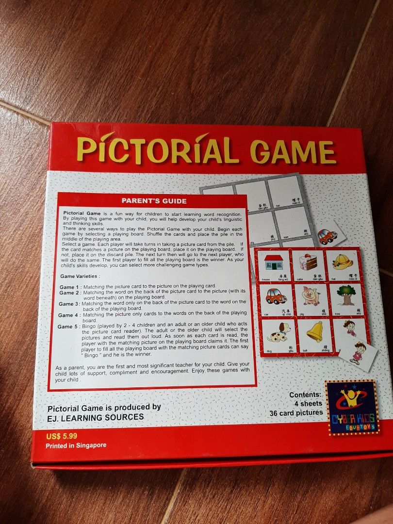 Pictorial game, Toys & Collectibles, Permainan Papan & Kartu di Carousell