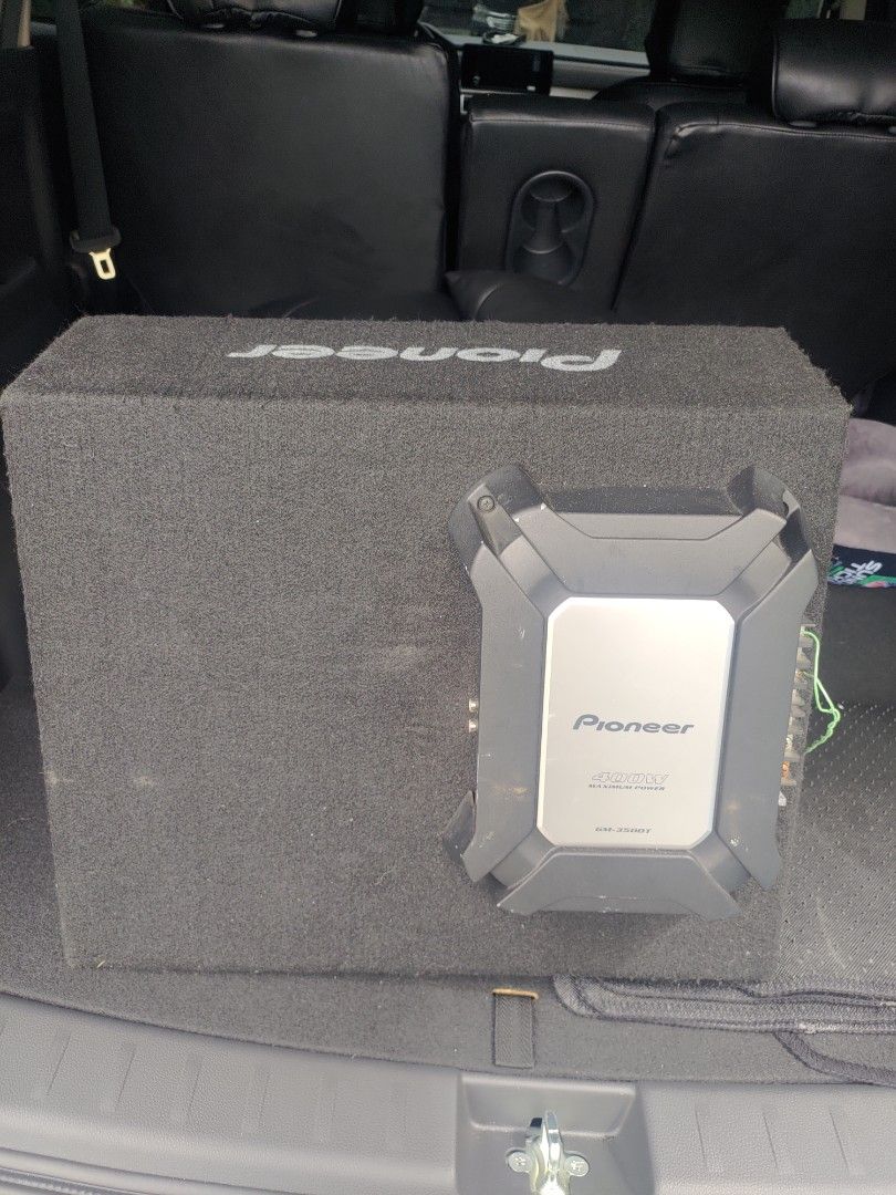 Pioneer TS WX305B with amplifier GM 3500T, Car Parts & Accessories ...