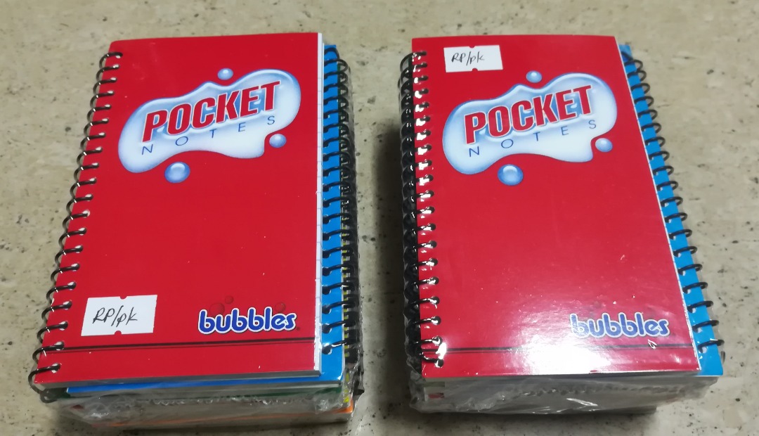 Pocket Notes Mini Spiral Notebook (80 leaves per piece), Hobbies & Toys ...