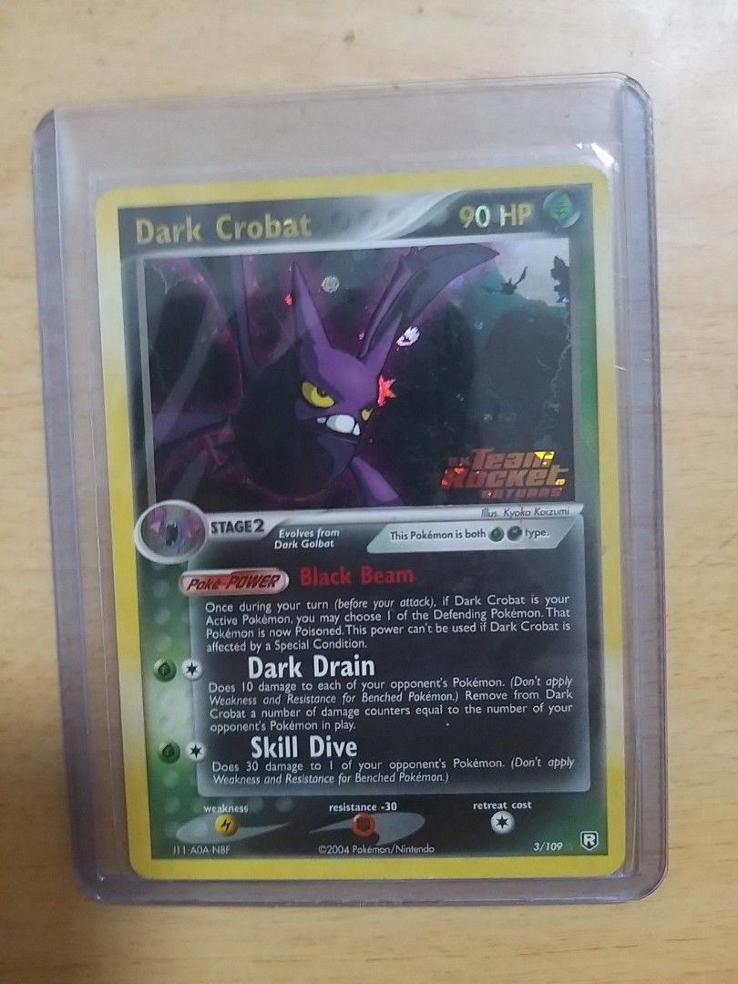 Pokemon Card Ex Team Rocket Returns Dark Crobat, Hobbies & Toys, Toys ...