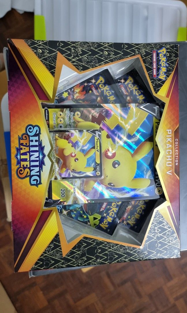 Pokemon shining fates pikachu V box, Hobbies & Toys, Toys & Games on ...