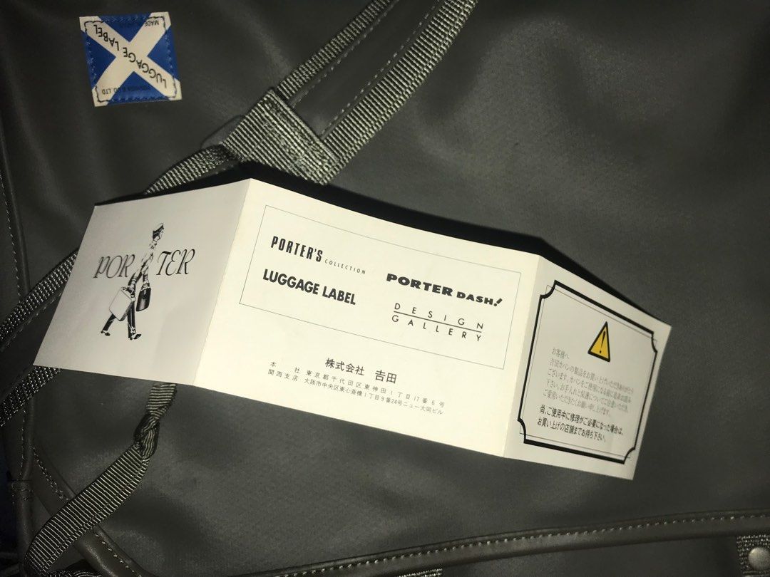 PORTER LUGGAGE LABEL, Men's Fashion, Bags, Briefcases on Carousell