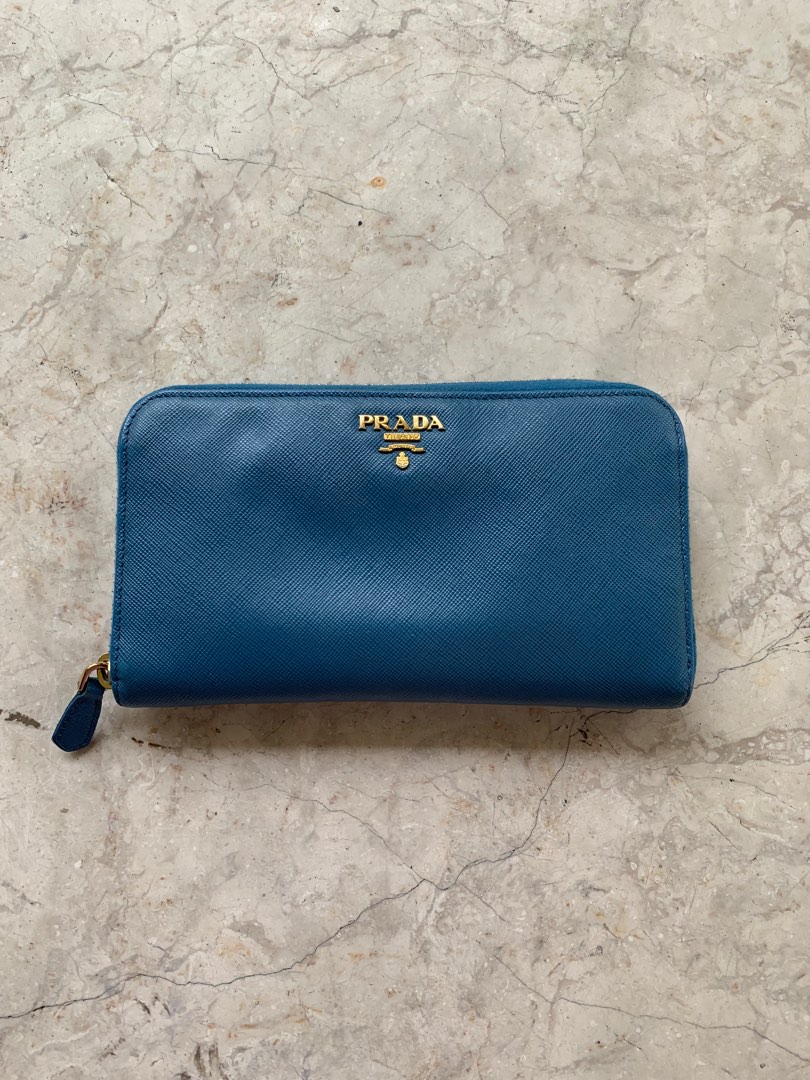 Prada long saffiano wallet on Carousell