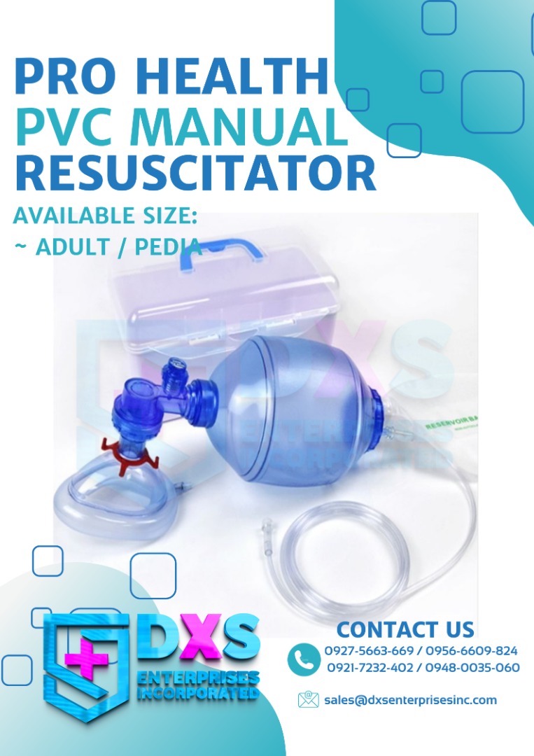 PRO HEALTH CARE PVC MANUAL RESUSCITATOR / AMBU BAG, Health & Nutrition ...