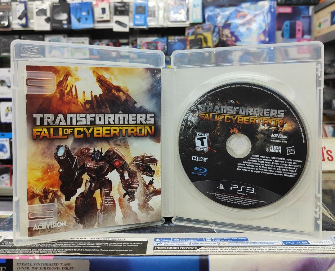 PS3 Transformers Fall of Cybertron with Sleeve Cover, Video Gaming ...