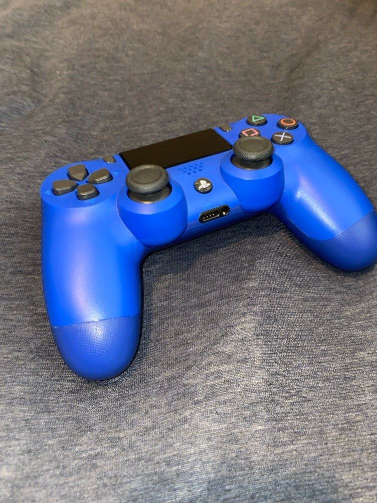 PS4 Controller Blue, Video Gaming, Gaming Accessories, Controllers on Carousell