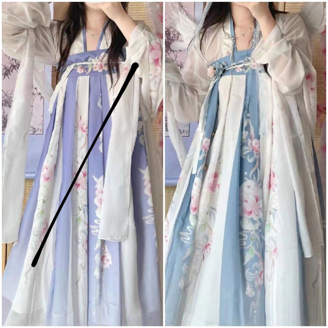 Purple / Blue Hanfu, Women's Fashion, Dresses & Sets, Traditional ...