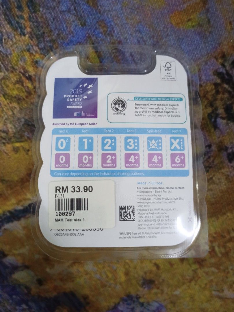 Np : RM33.90 - MAM puting botol susu (drop 1), Babies & Kids, Nursing ...