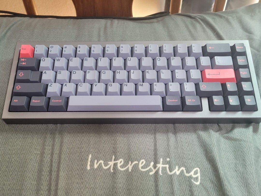 Qwertykeys QK65 R2 Gray black custom mechanical keyboard kit, Computers ...