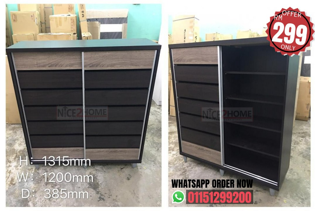 Rak Kasut Sliding, Furniture & Home Living, Furniture, Shelves ...