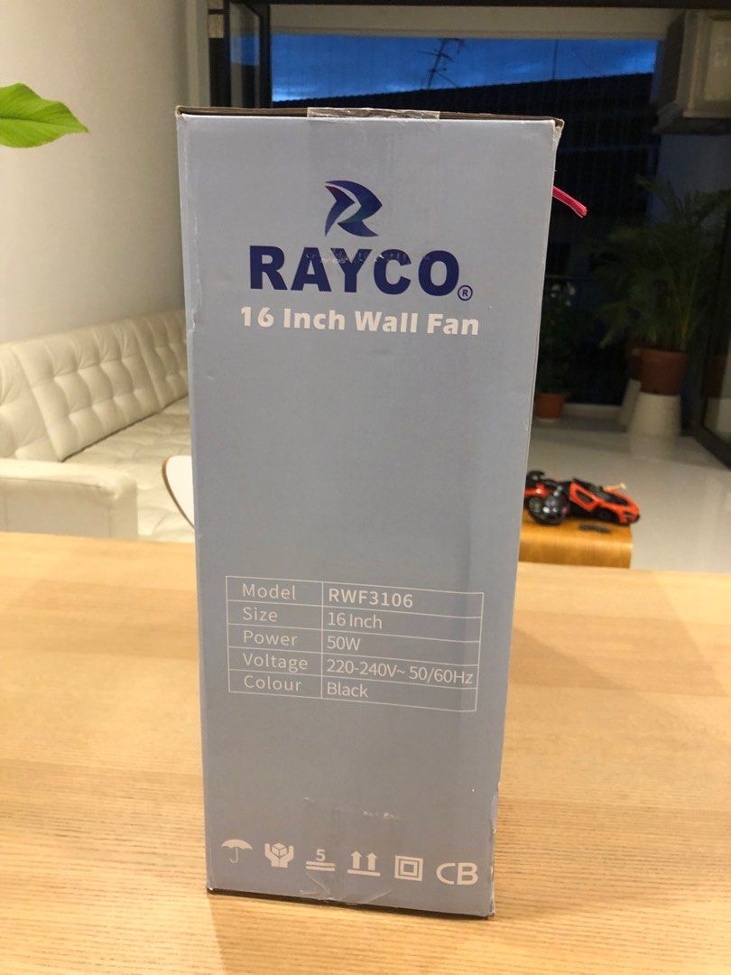 Rayco 16 inch Wall Fan, Furniture & Home Living, Lighting & Fans, Fans ...