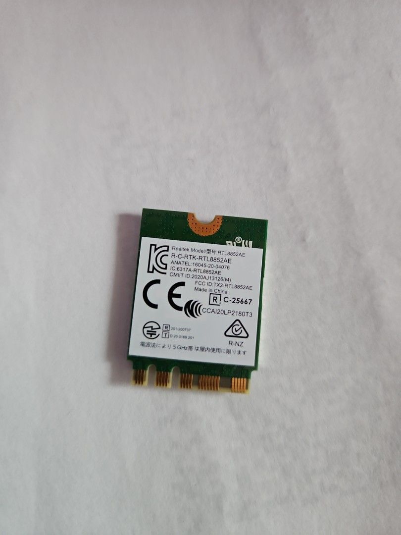 Realtek RTL 8852AE Wifi card, Computers & Tech, Parts & Accessories ...