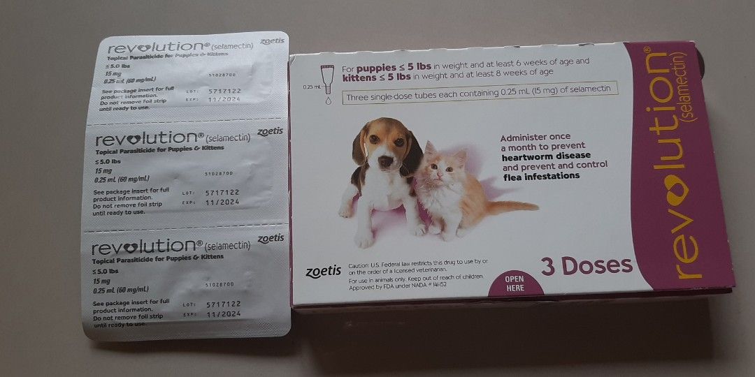 Revolution for up to 2.5kg/5lbs rabbit dog cat, Pet Supplies, Health ...