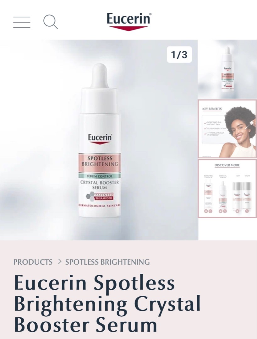 Eucerin Spotless Brightening Serum Control 30ml, Beauty & Personal Care ...