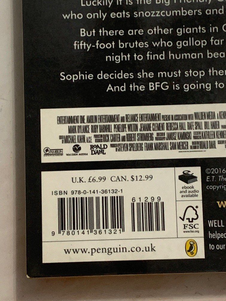 Roald Dahl the BFG, Hobbies & Toys, Books & Magazines, Storybooks on ...