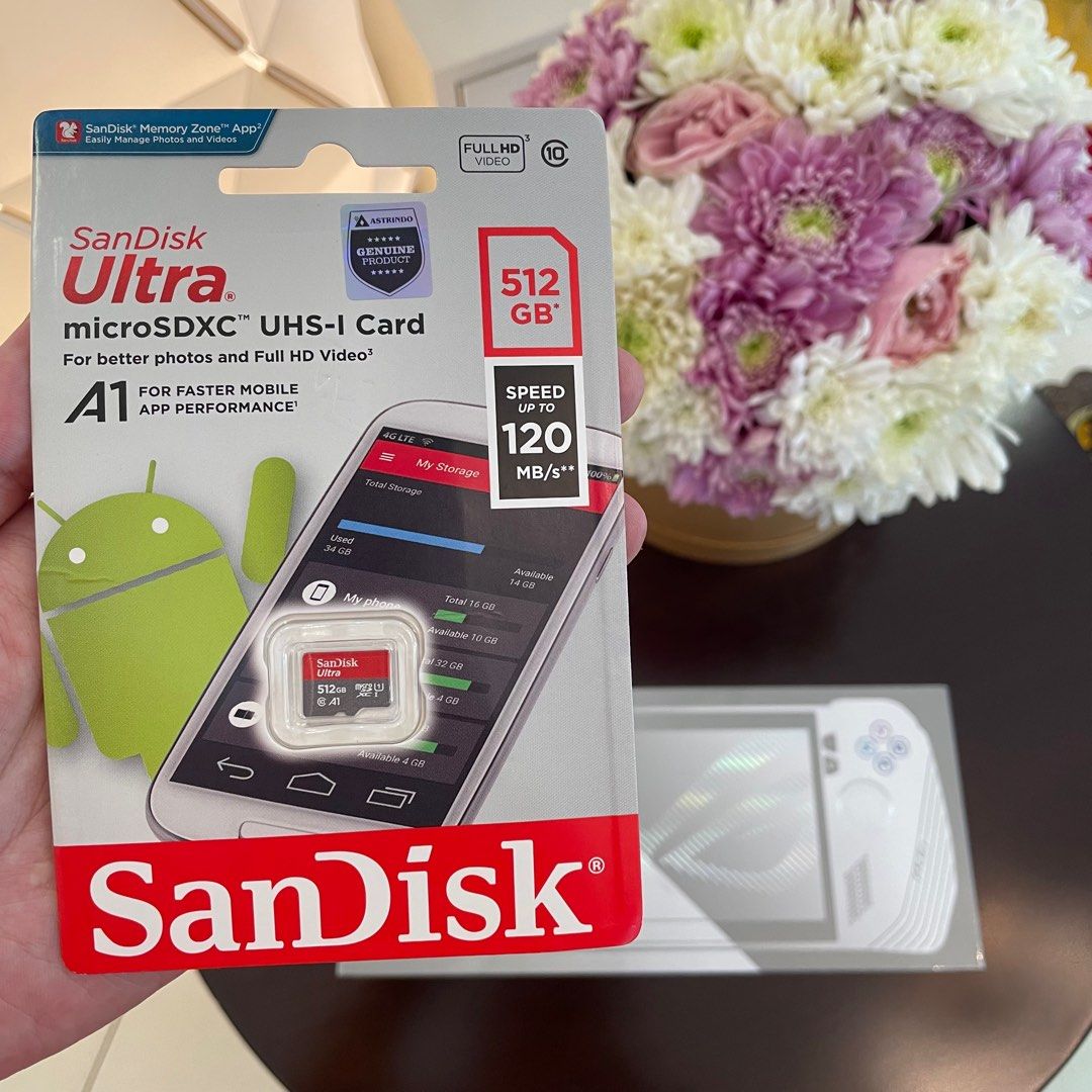 ROG Ally Z1 Extreme bundling Micro SD 512gb SanDisk, Elektronik, Komputer, Lainnya di Carousell