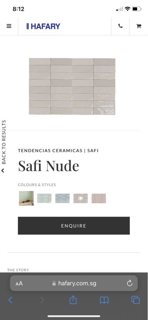 Safi Nude Tiles Hafary, Furniture & Home Living, Home Improvement ...