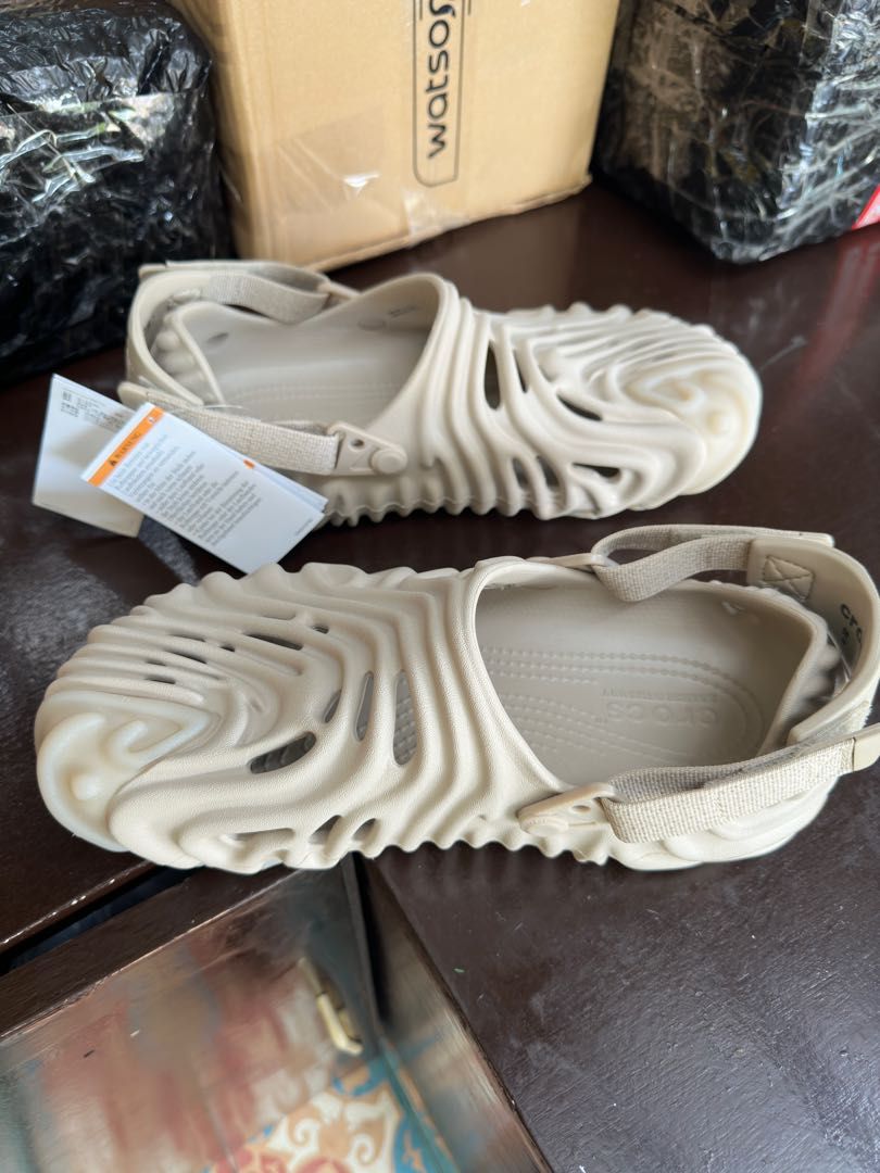Salehe Horchata Crocs, Men's Fashion, Footwear, Slippers & Slides on ...