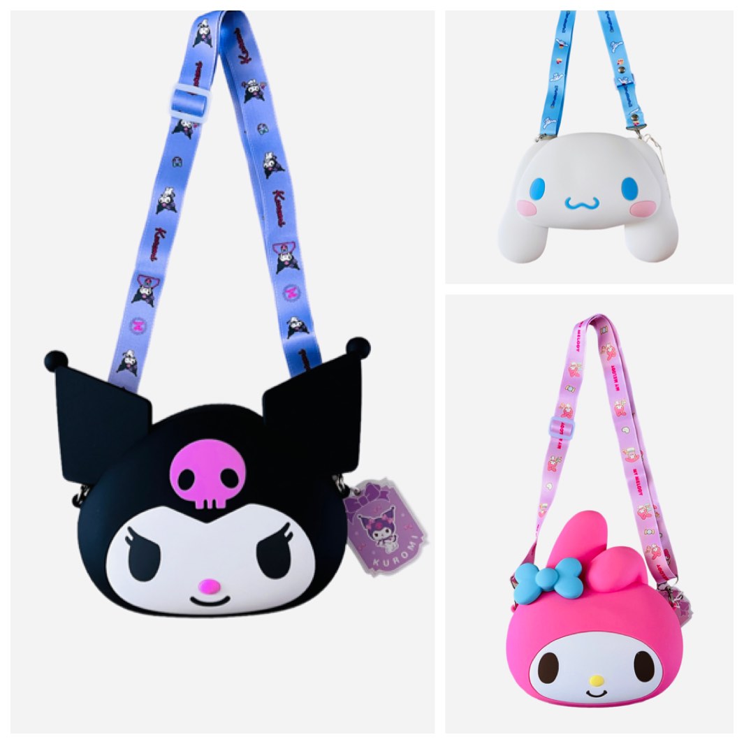 Sanrio Cross Body Bag|Silicon Bag|My Melody| Cinnamoroll|Kuromi, Women ...
