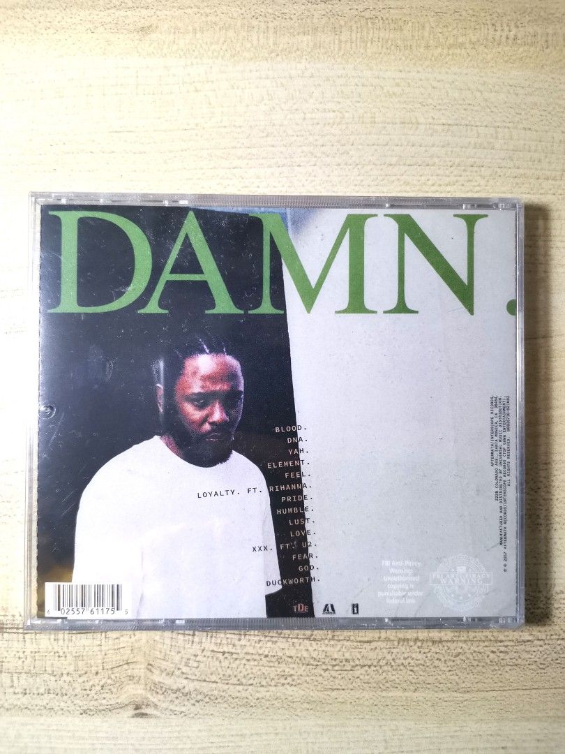 SEALED: KENDRICK LAMAR- DAMN CD ALBUM (NOT VINYL), Hobbies & Toys ...