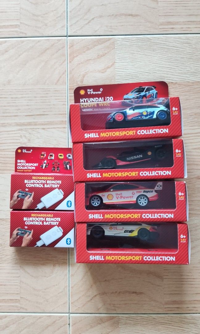 Shell RC Car 4 cars + 2 batteries, Hobbies & Toys, Toys & Games on ...