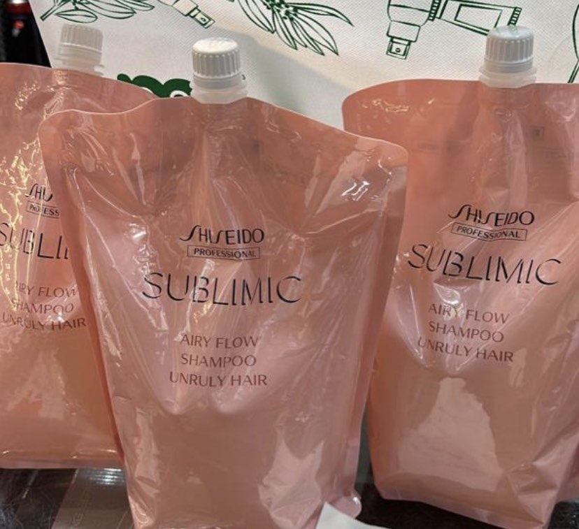 Shiseido SUBLIMIC Airy Flow shampoo -Unruly Hair-BIG PACK 1800ml ...