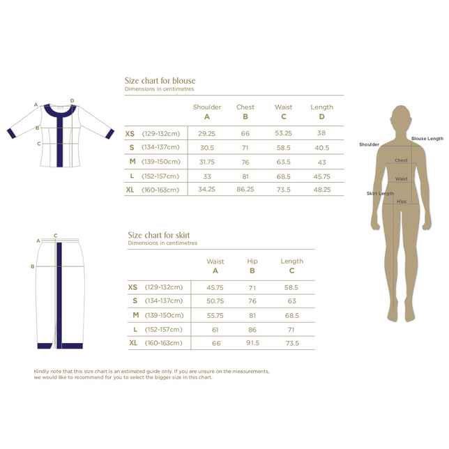 Singapore Airlines SQ Junior Cabin Crew/Air Stewardess uniform/ Kebaya ...
