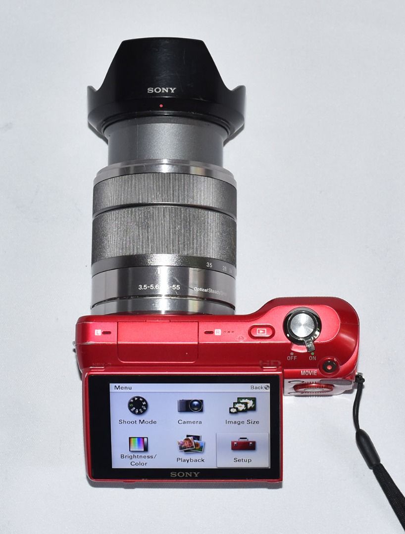 Sony mirrorless camera NEX-3 & 18-55mm lens (complete box package ...