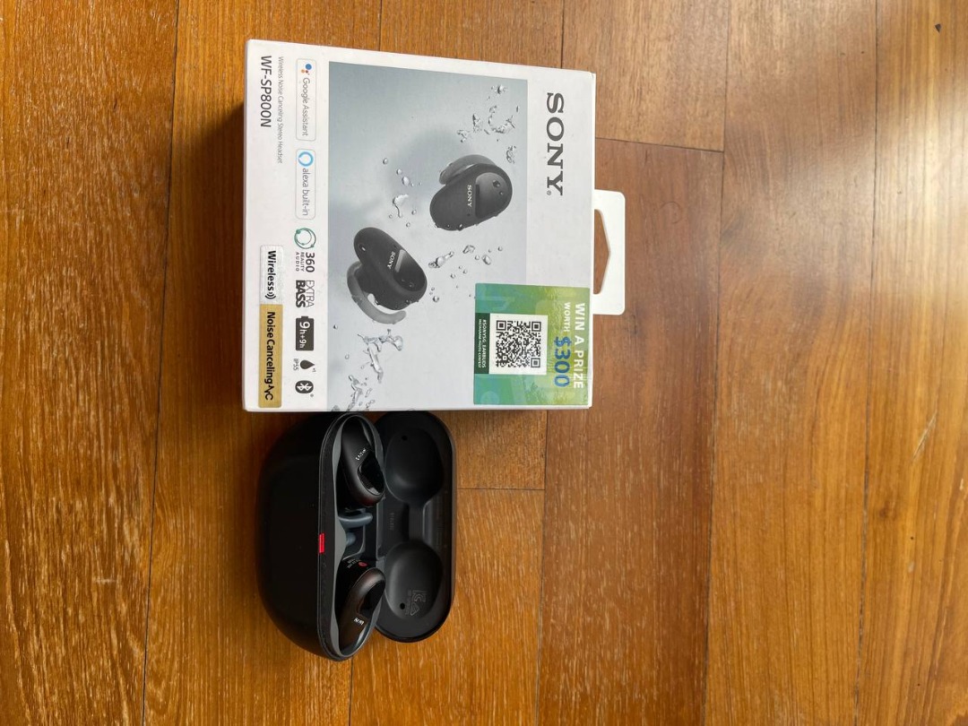 SONY WF-SP800N Wireless Noise-cancelling Earphones, Audio, Earphones on ...