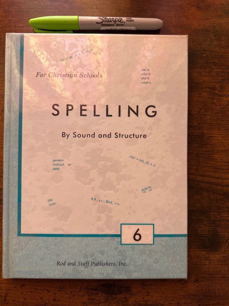 Spelling By Sound and Structure 6 HB, Hobbies & Toys, Books & Magazines ...
