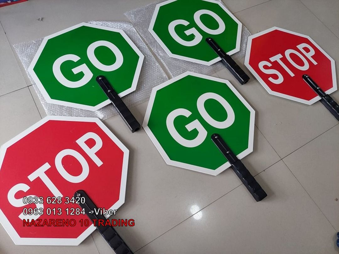 STOP & GO sign, Commercial & Industrial, Industrial Equipment on Carousell