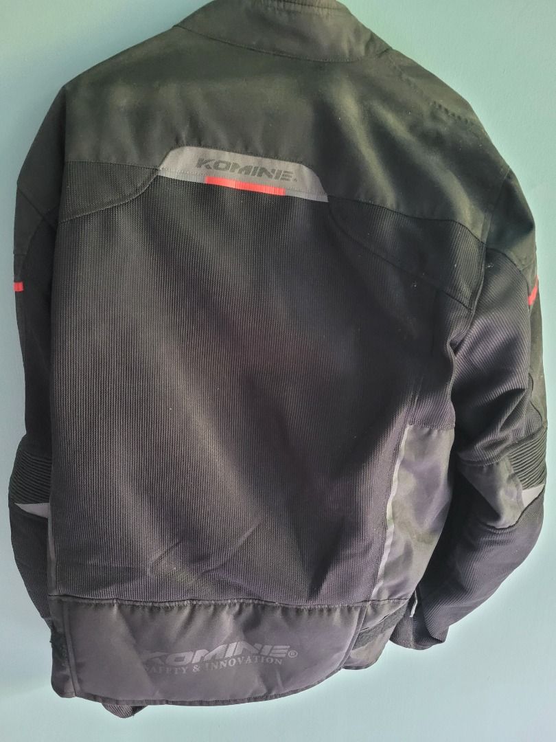 Super Large Size Komine Riding Jacket with Armour, Motorcycles, Motorcycle Apparel on Carousell