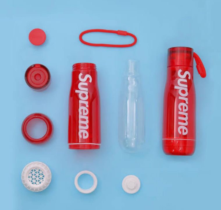 Supreme glass bottle, Luxury, Accessories on Carousell