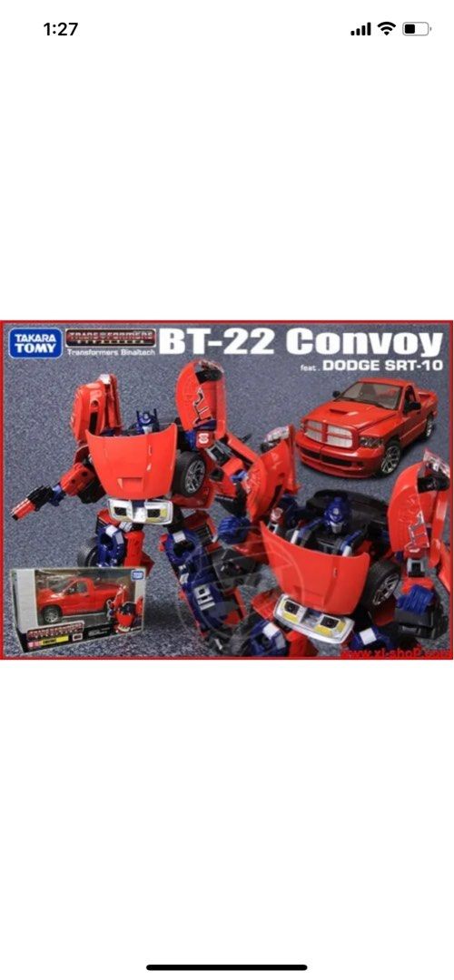 TAKARATOMY Transformers Binaltech BT-22 Convoy Feat. Dodge RAM SRT-10 ...